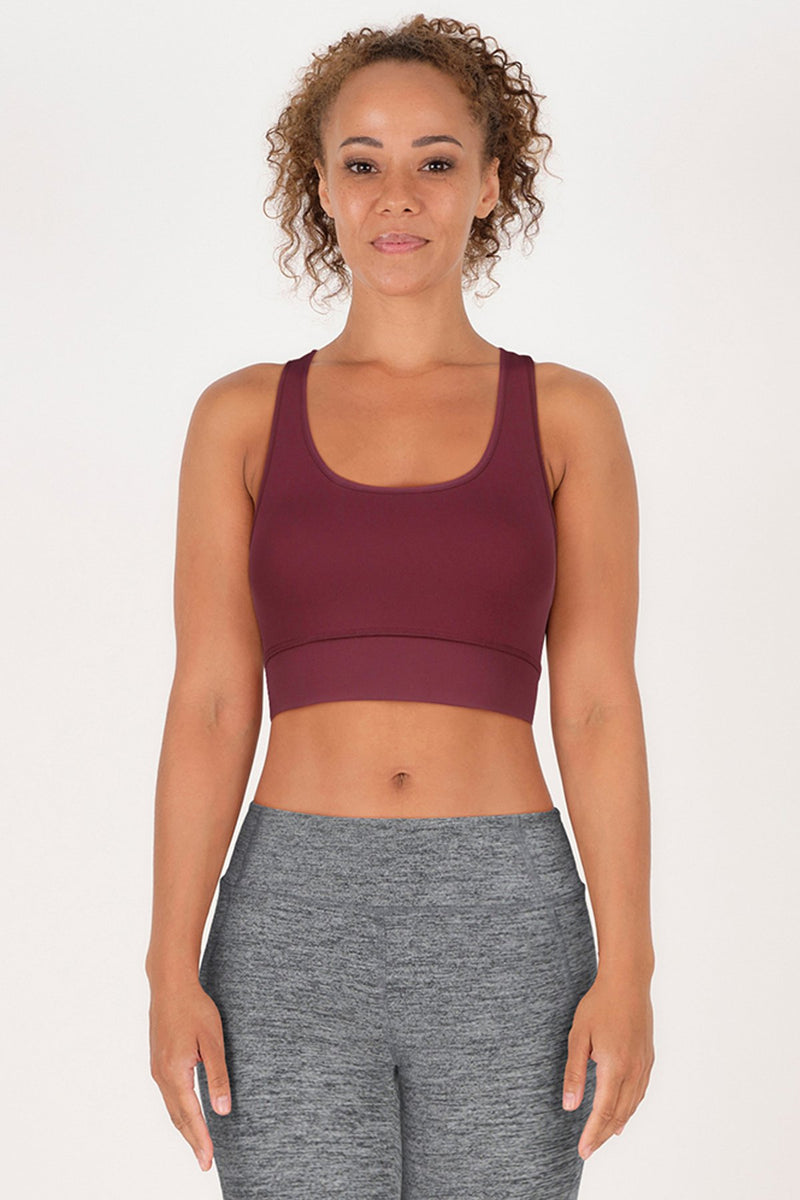 BLS - Yolanthe Non Padded Sports Bra - Purple – British Lingerie Studio ...